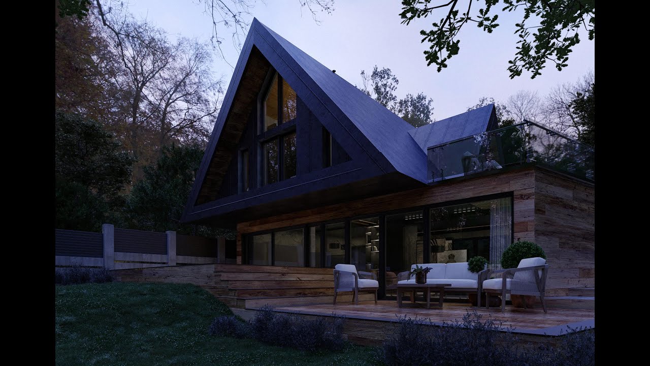 Cabin Style Villa | 3D Modeling in 3ds Max | Time Lapse by HAZA3D - YouTube