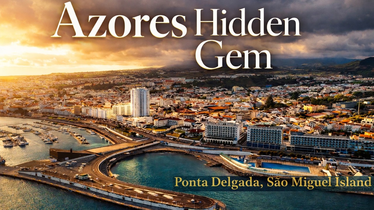 4K HDR Aerial Tour of Ponta Delgada, São Miguel Island | Explore the ...