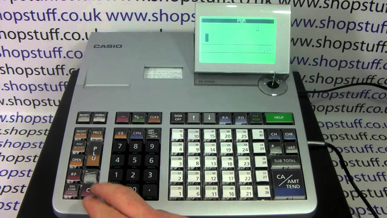 How To Add Barcode Products To Casio SE-S400 SE-S800 SE-S900 SE-S3000 ...