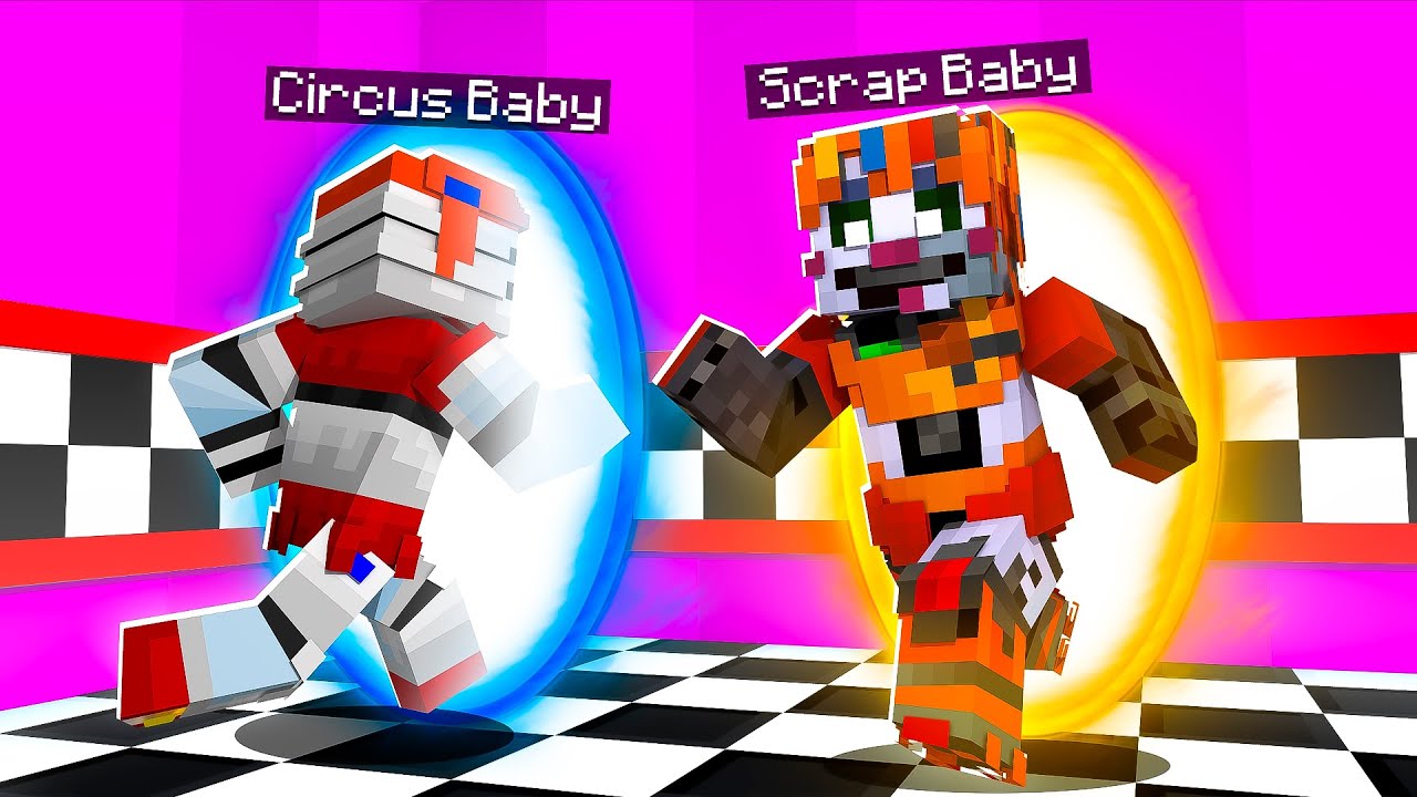 Circus Baby Becomes Scrap Baby | Minecraft Five Nights at Freddy’s FNAF ...