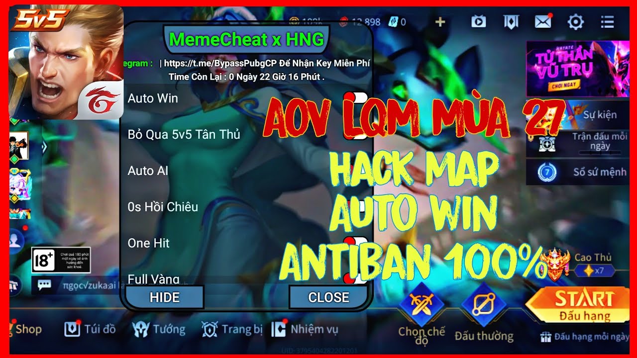 H.A.C.K MAP A.O.V VN – Mod Menu Mùa 27 Full Chức Năng | NTT GAMEANDROID ...