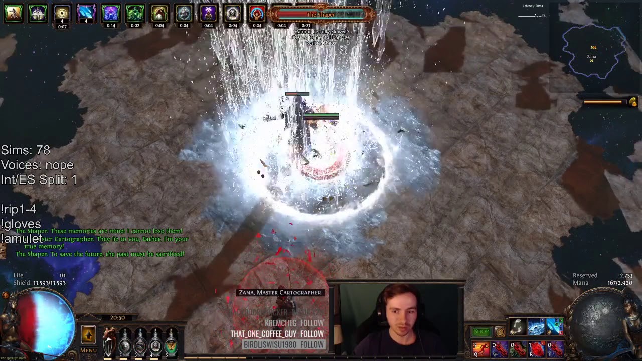 [PoE] When a Boss lets you precast Whispering Ice - YouTube