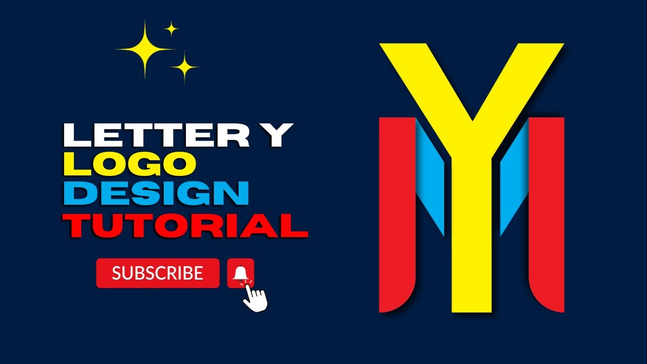 Letter Mark Logo: Letter YM logo design tutorial in Illustrator | logo ...