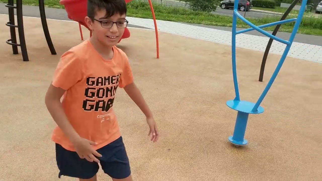 Pinky Gamer and unknown go to playgrounds - YouTube