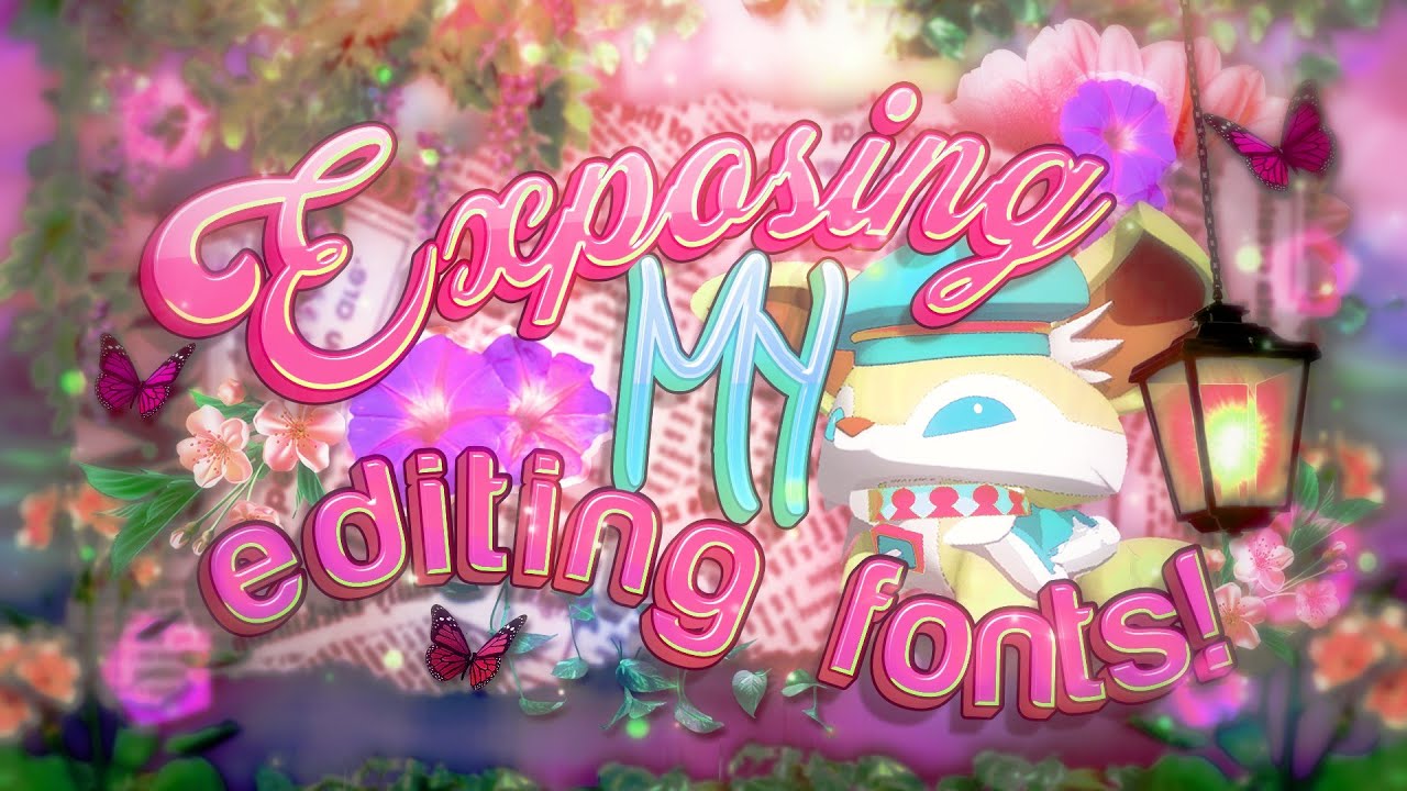 Fonts for Editing (30+ FONTS!) - YouTube