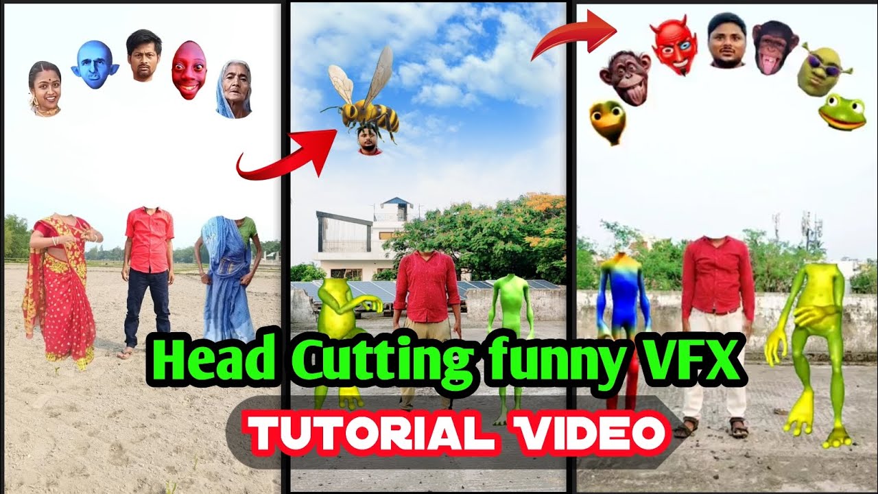 Head Cutting funny vfx magic video tutorial II Tutorial video I Head ...