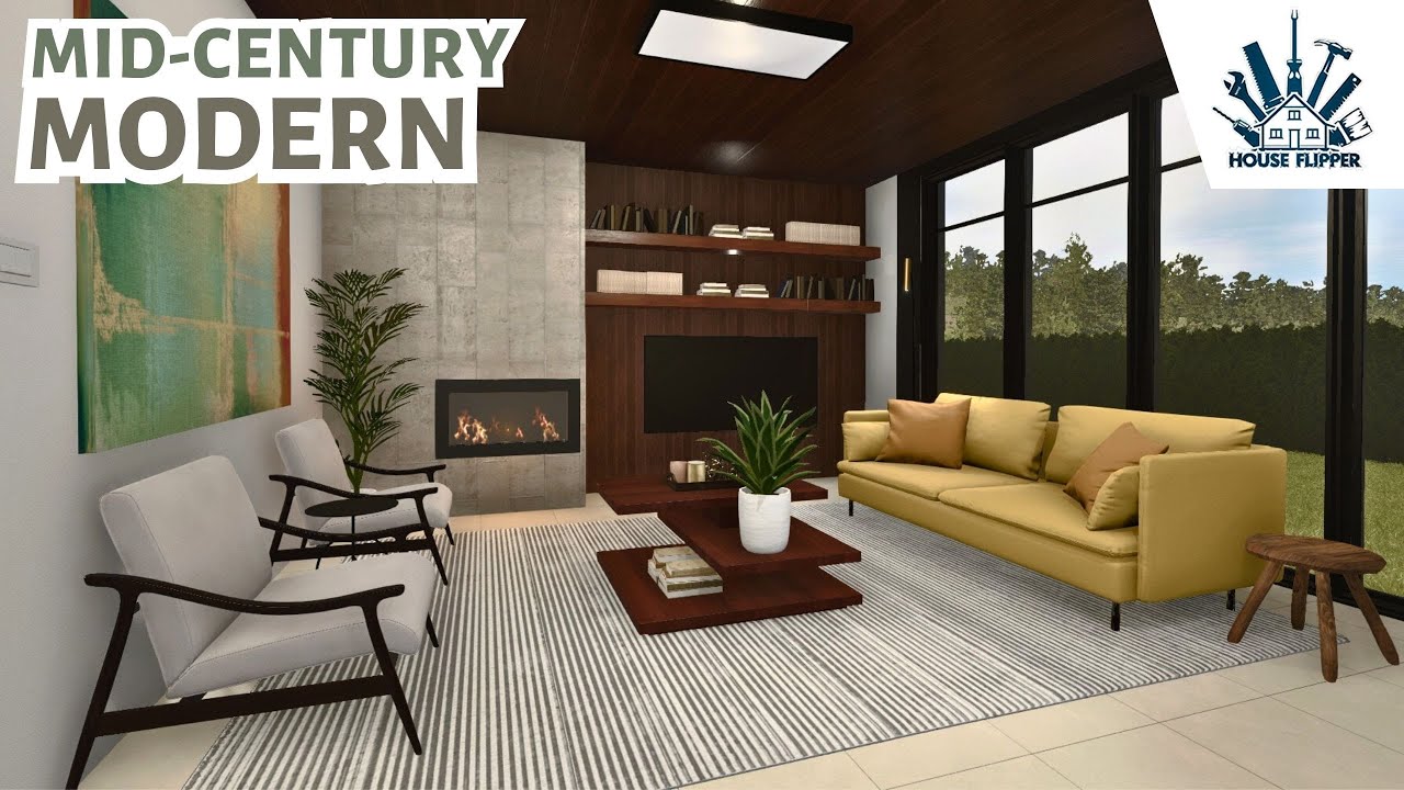 Mid-Century Modern | House Flipper | Farm DLC House From Scratch ...