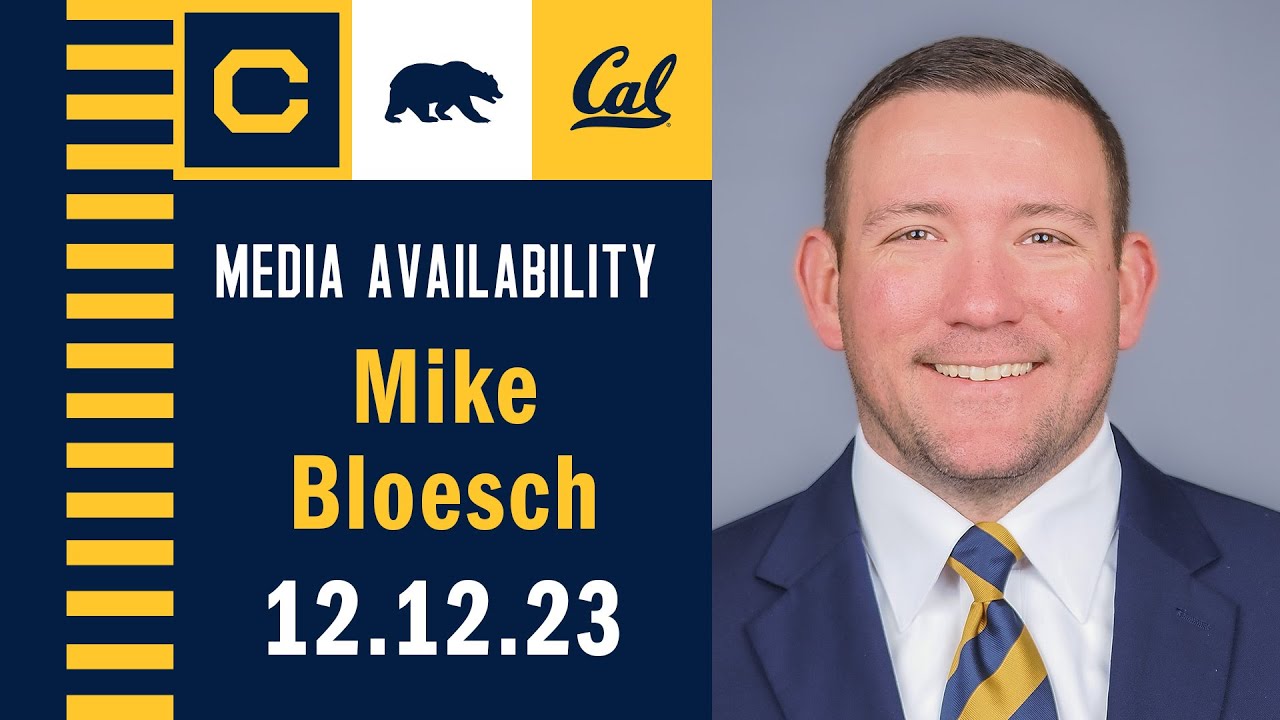 Cal Football: Mike Bloesch Media Availability (12.12.23) - YouTube