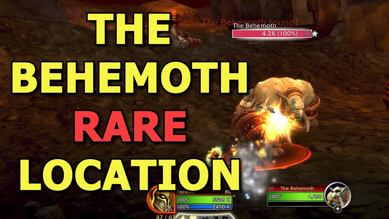 Behemoth Rare Location (wow classic) - YouTube