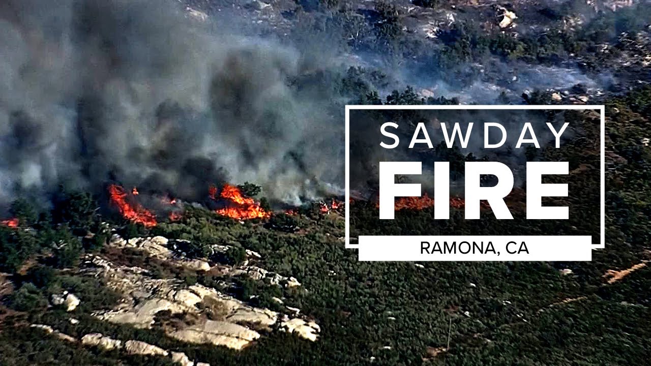 Crews responded quickly to the Sawday vegetation fire in Ramona, CA in ...