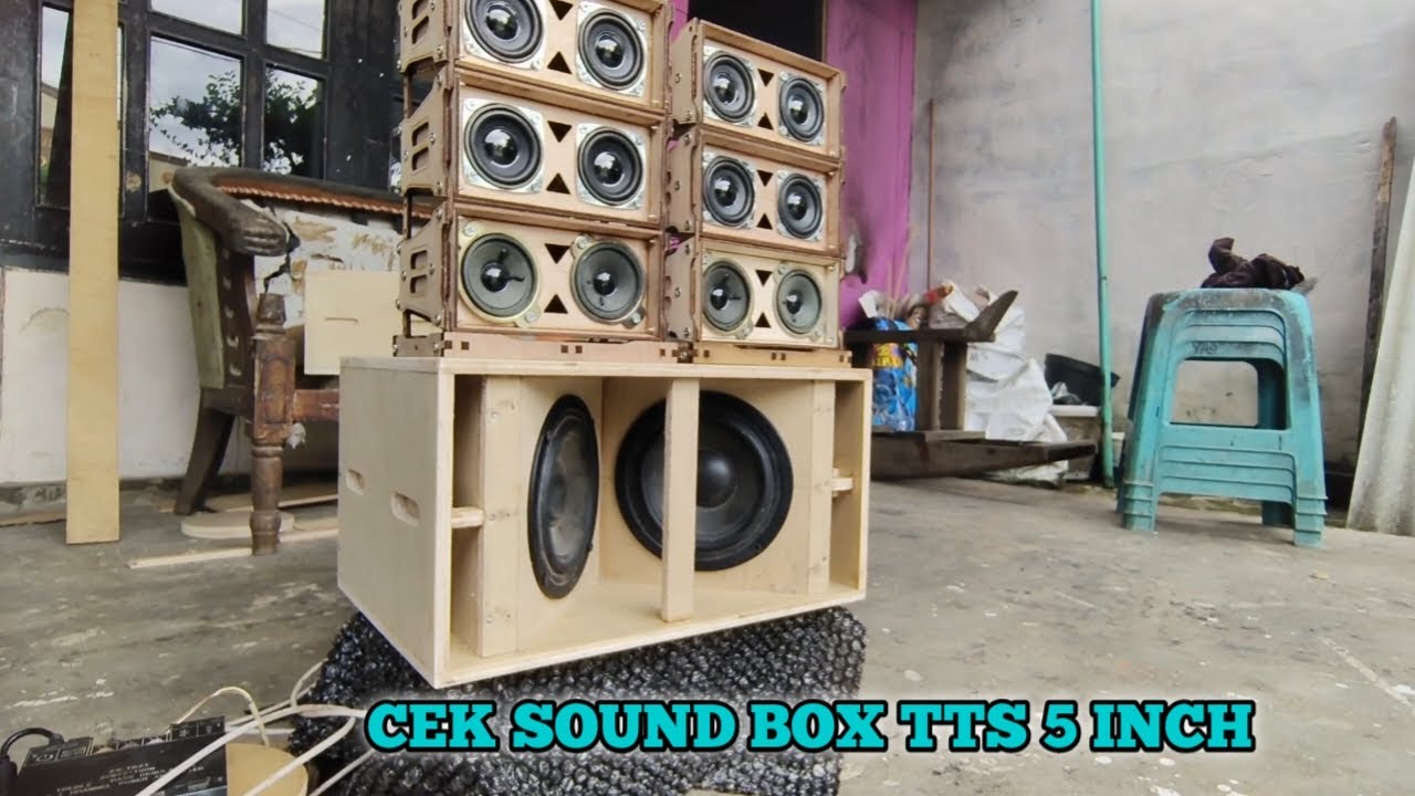 CEK SOUND BOX TTS 5 INCH FEAT LINE ARRAY 2 INCH 🔥🔥 #boxminiatur # ...