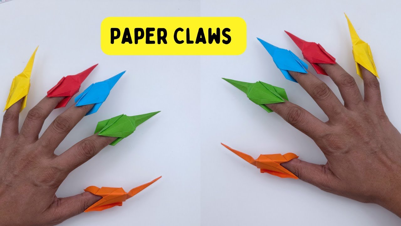 How To Make Easy Paper CLAWS For Kids / Kids Craft Ideas / Paper Craft ...