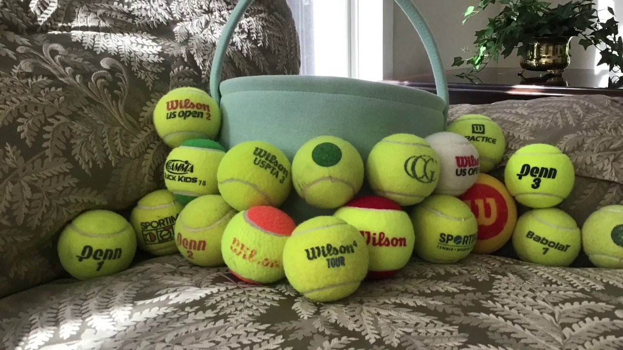 My Tennis Ball Collection - YouTube