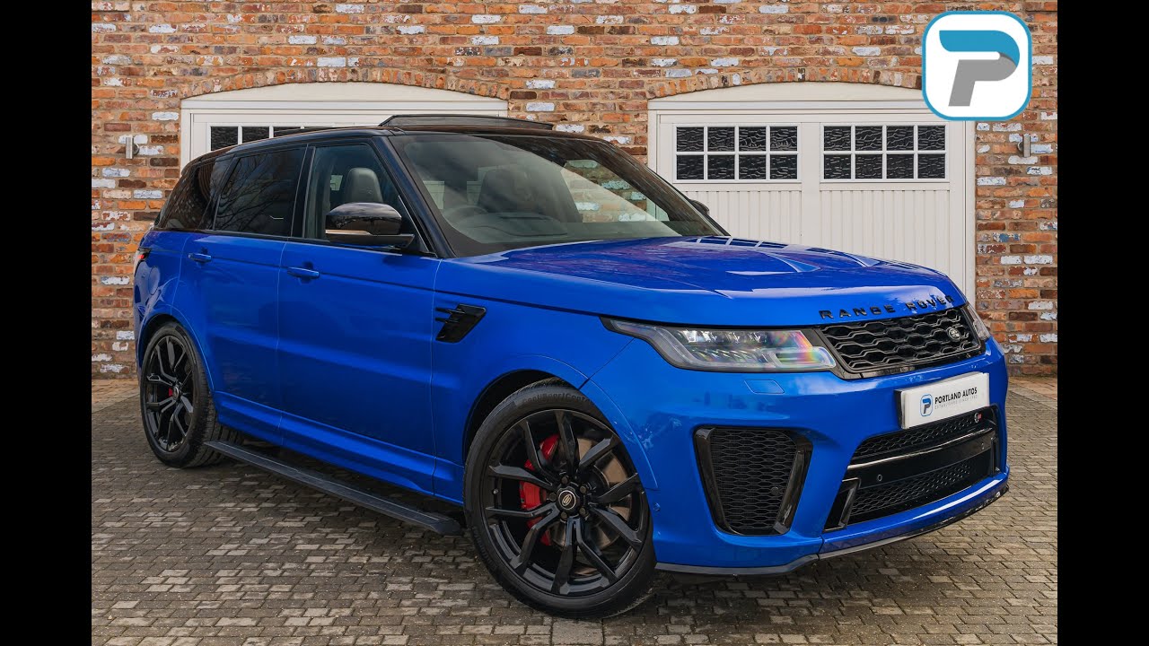 2018 18 RANGE ROVER SPORT SVR 5.0 IN SVO VELOCITY BLUE METALLIC AND ...