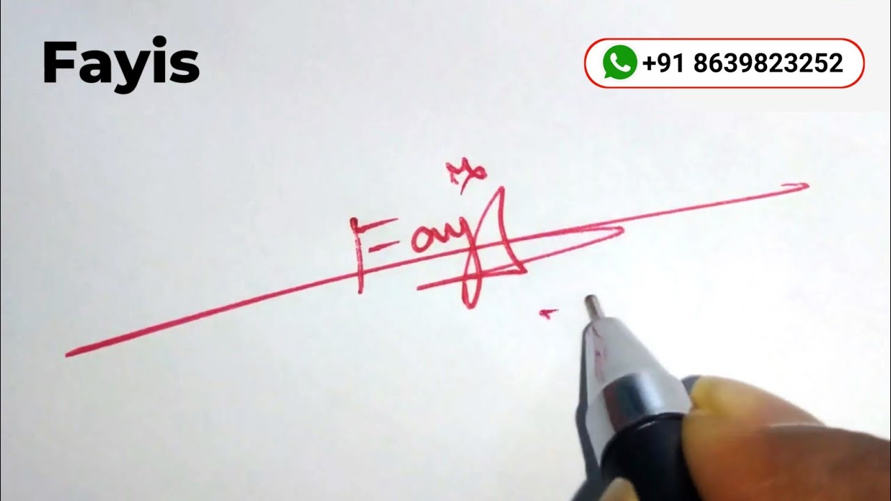 How to Make Stylish Signature ? #signature - YouTube