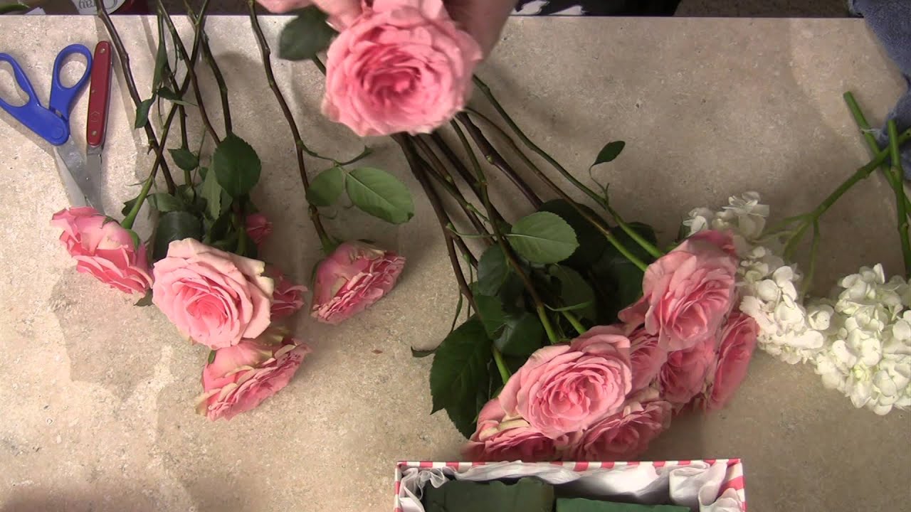 VID 5 DIY Pink Surprise Box Floral - YouTube