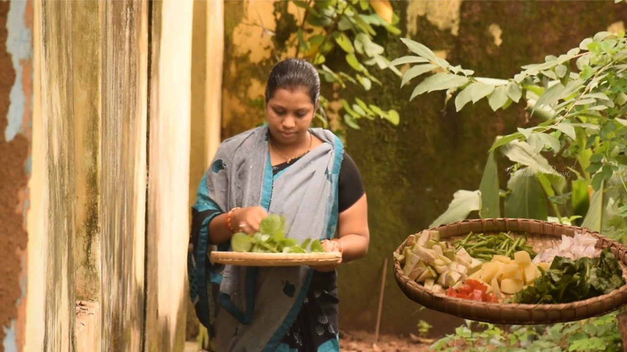 Poi ki sabji | Poi Saag Recipe | Poi Saga Ghanta | Village Cooking ...