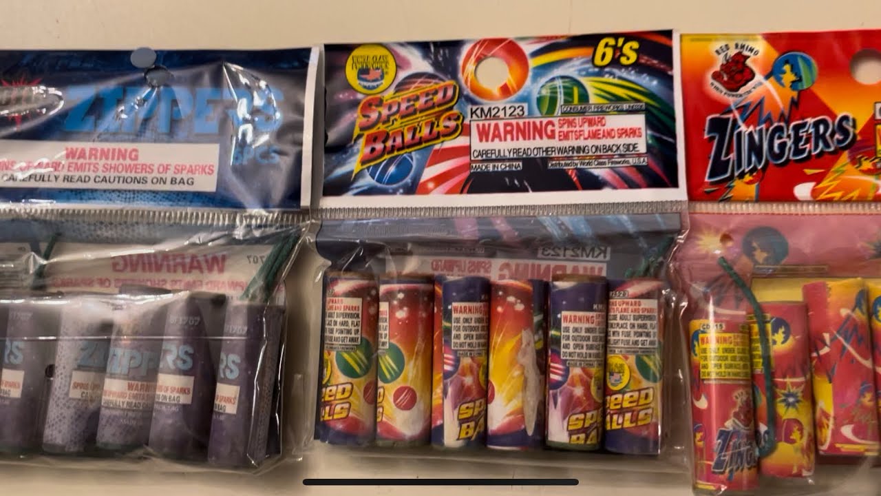 Zippers - Speed Balls - Zingers Comparison video #Fireworks - YouTube