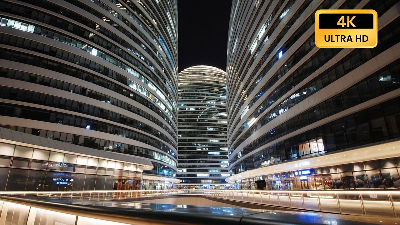 [4K HDR] High - tech industrial cluster with high-rise buildings ...