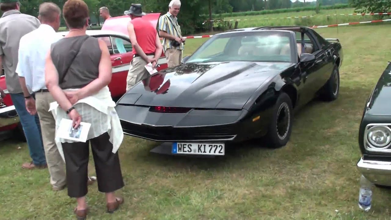 KITT Knight Rider + Christine + DeLorean on the vintage car meeting in ...