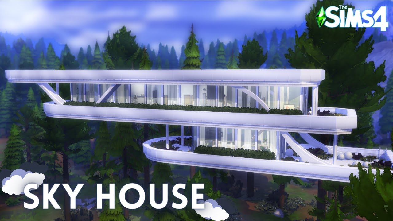 ☁️SKY HOUSE🌲 | Sims 4 Speed Build | No CC - YouTube