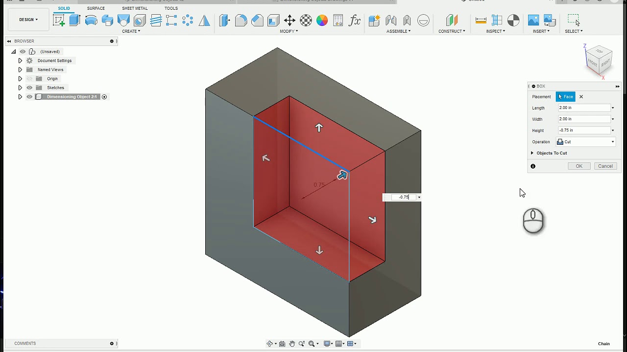 Activity 1.2.4 Dimensioning Object 2 in Fusion 360 with Primitives ...