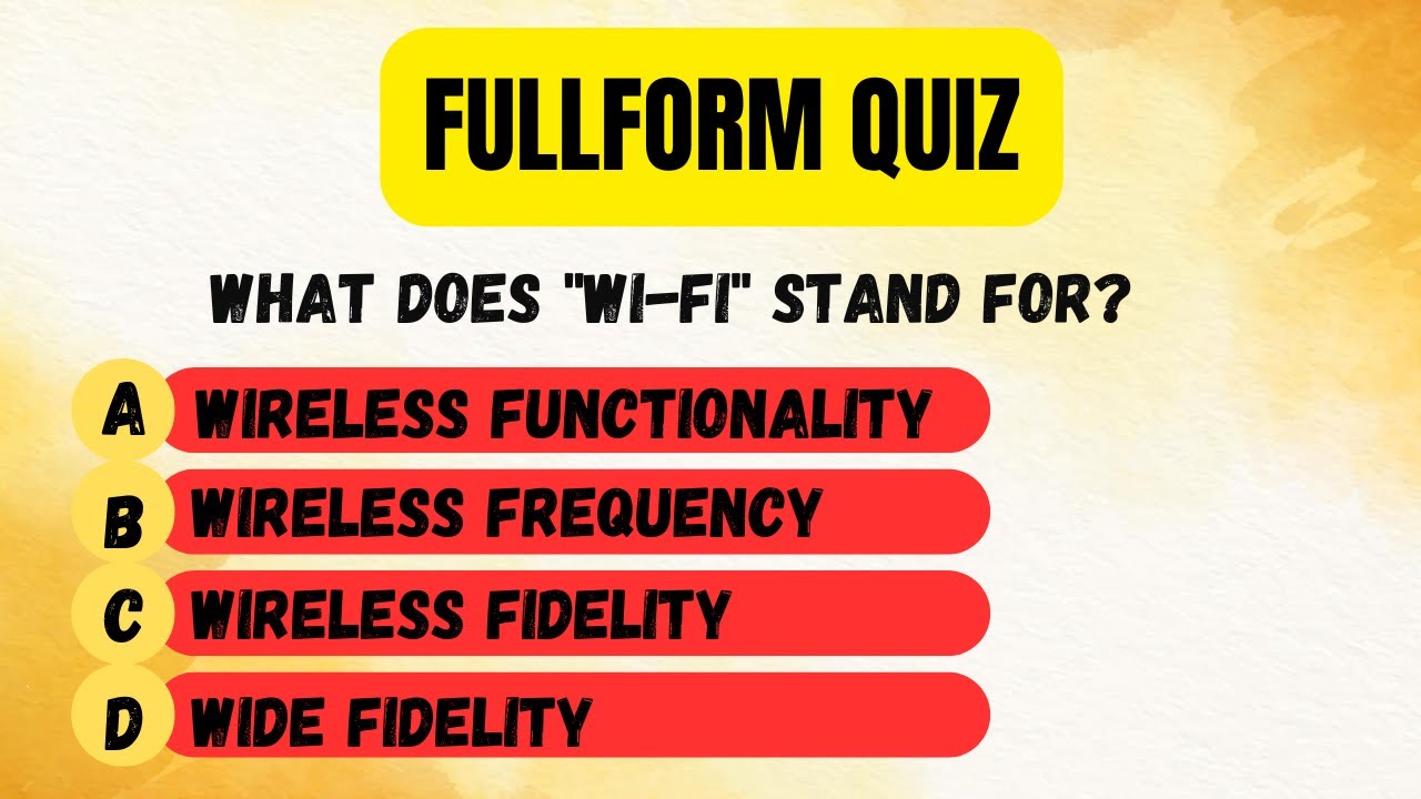 "Ultimate Full Form Quiz! | Test Your Brainpower | Brainy Buzz" - YouTube