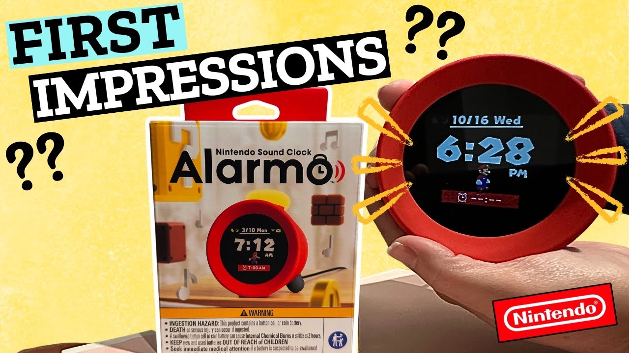 Nintendo Alarm Clock | First Impression | Unboxing | Alarmo | Sound ...