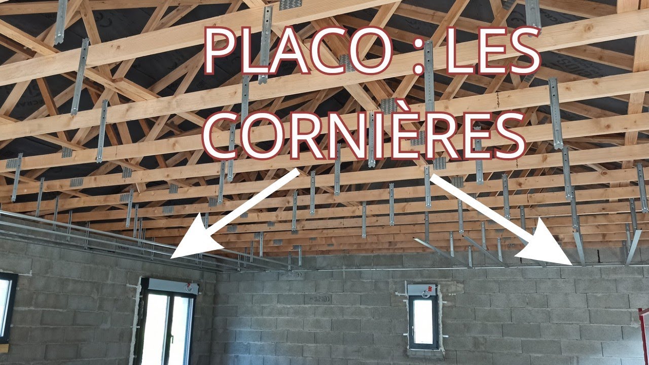 Construction de Maison : Mise en Place des Cornières pour le Plafond ...