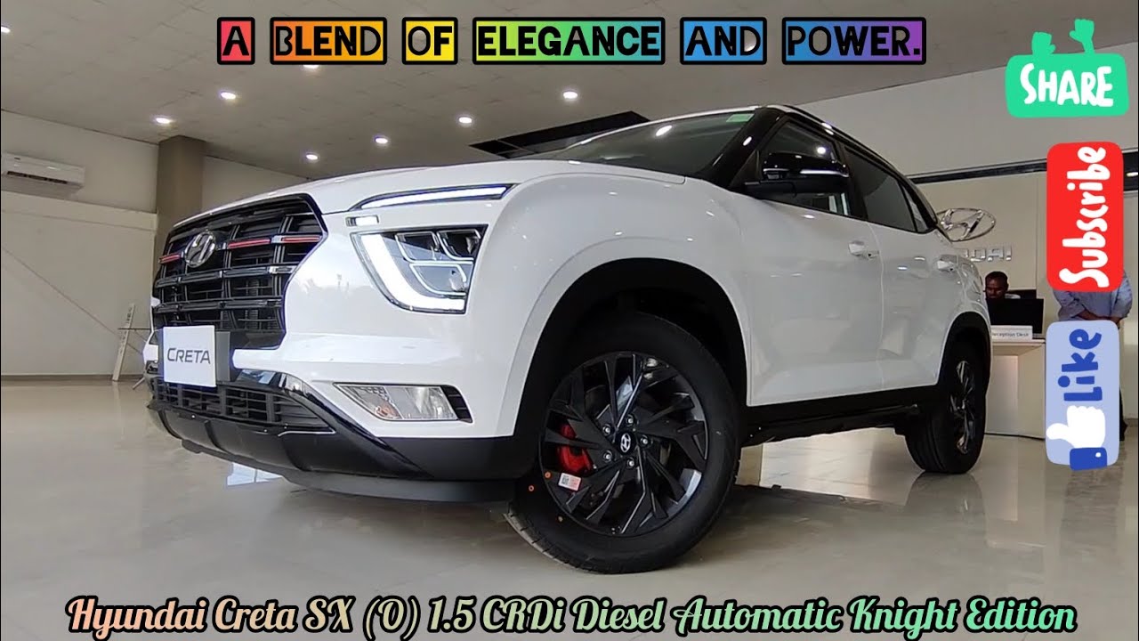 Hyundai Creta SX O 1.5 CRDi Diesel Automatic Knight Edition 2023 : A ...