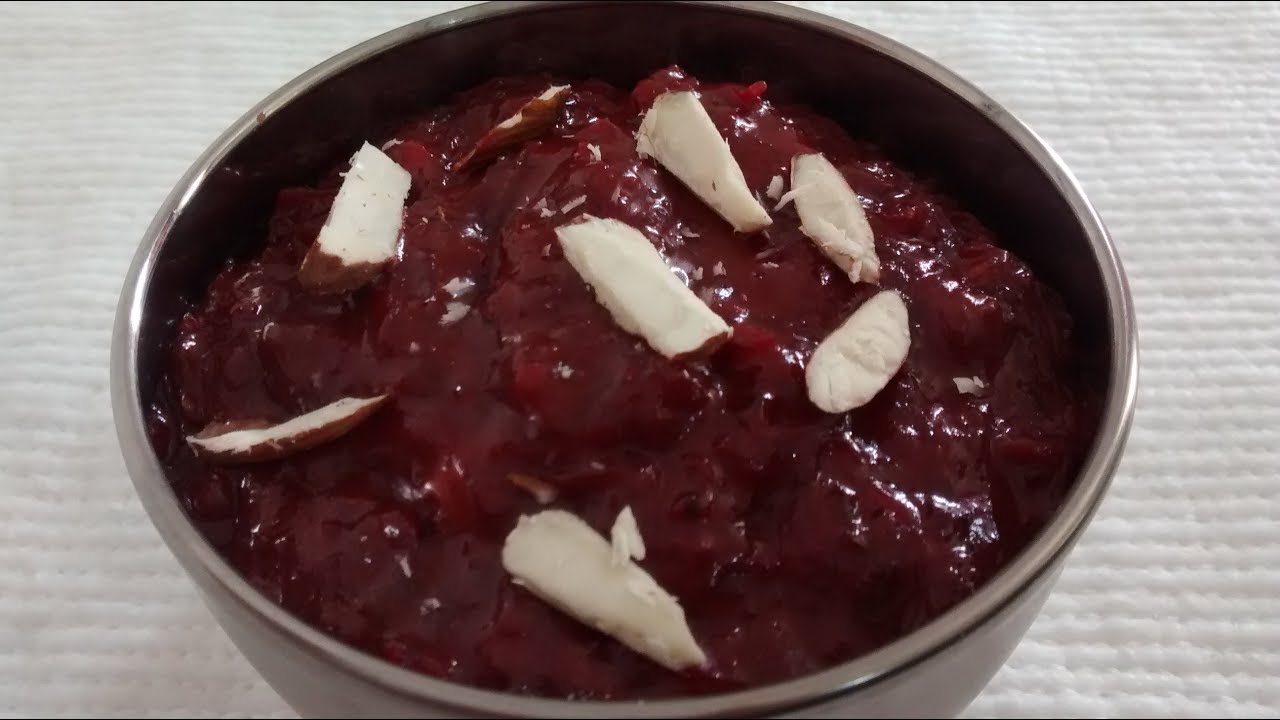 Beetroot halwa with milk/Beetroot halwa recipe/Beetroot pudding - YouTube