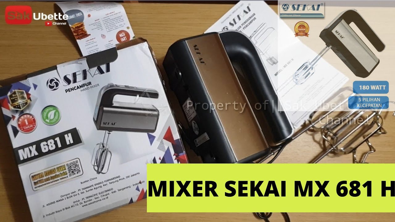 SEKAI HAND MIXER MX 681 H Silver ‼️ 180 WATT, Murah nan Elegant‼️ - YouTube