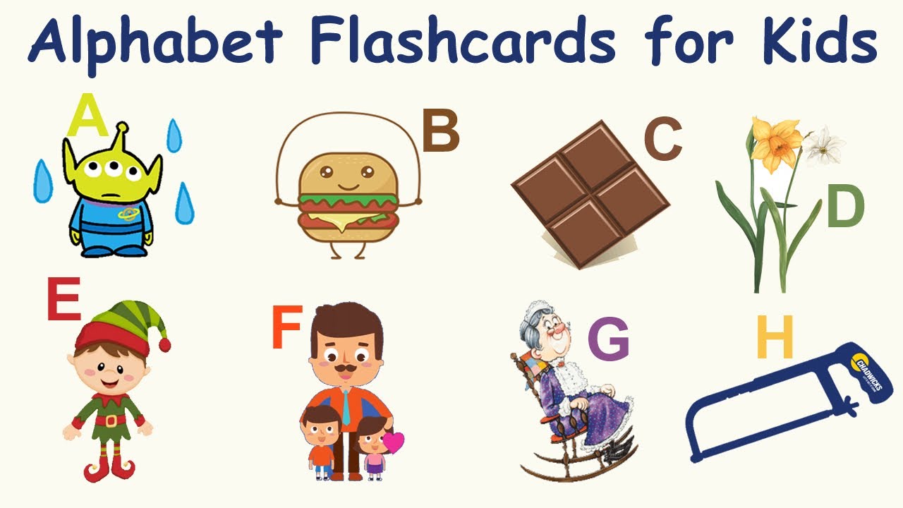 A for Aliens, B for Burger, Abc Song, Alphabet Flashcards, Animations ...