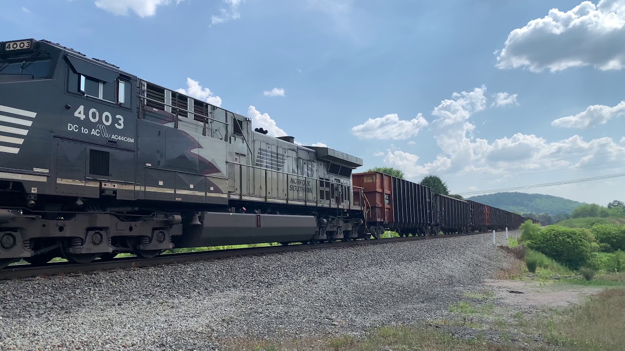 NS 1801 and 4003 Lead 61H on the Keystone Secondary - YouTube