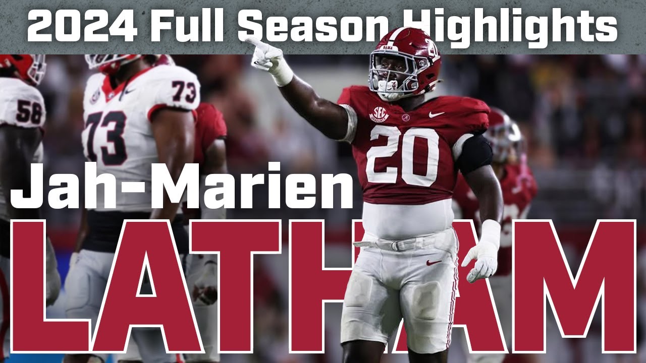 Jah-Marien Latham | 2024 Highlights | HD | Alabama DL 🐘 - YouTube