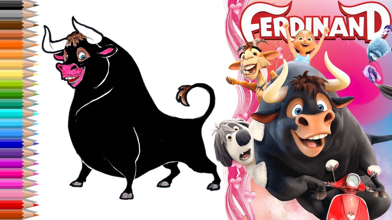 How to draw Ferdinand // Как нарисовать быка Фердинанда? - YouTube