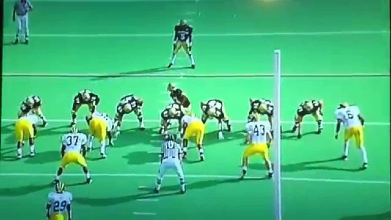 Michigan's Marcus Ray lays the wood to CU's Herchell Troutman - YouTube