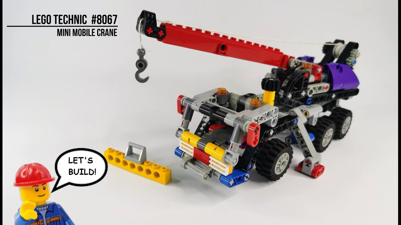 Salvage Parts to Build LEGO Technic 8067 Mini Mobile Crane [Stop Motion ...