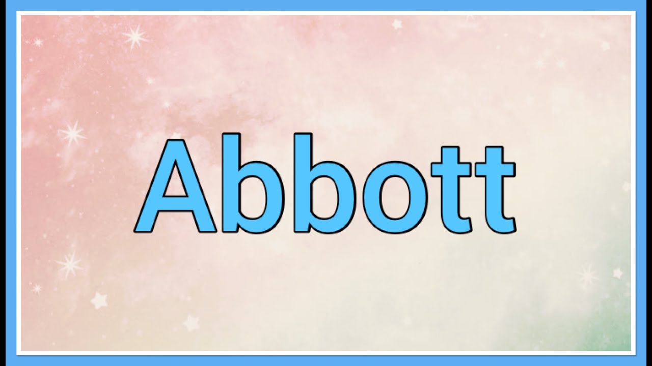 Abbott : Name Origin Meaning Variations - YouTube