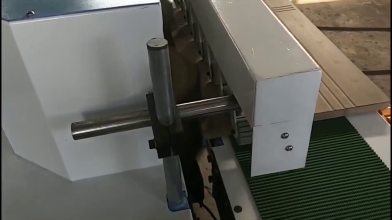 Automatic edge brushing machine - YouTube