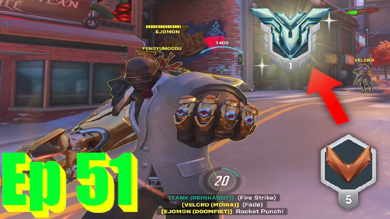 Ep 51: OW2 Bronze to GM Reinhardt Only - YouTube
