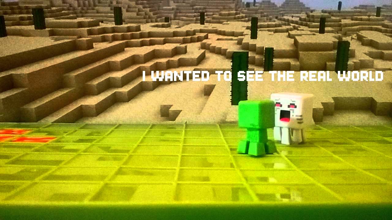 The Friendly Creeper - A MINECRAFT Stop Motion - YouTube