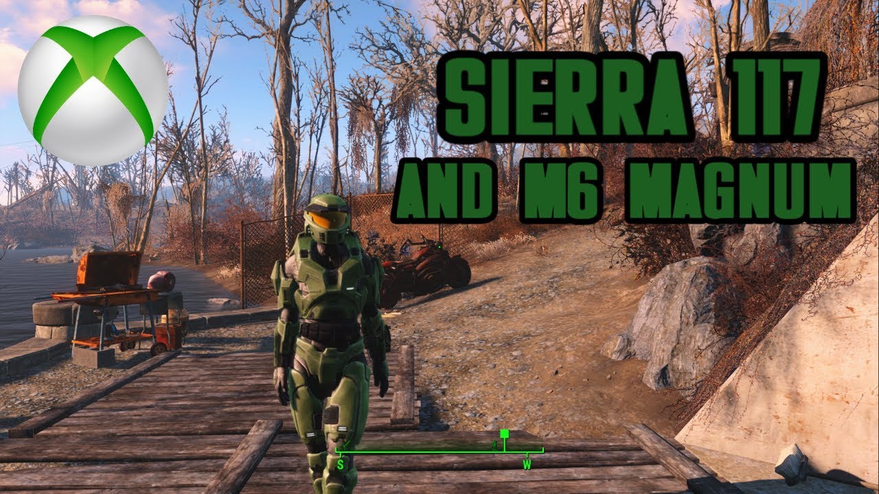 Fallout 4 - SIERRA 117 ARMOR & M6 MAGNUM (DOWN) - YouTube