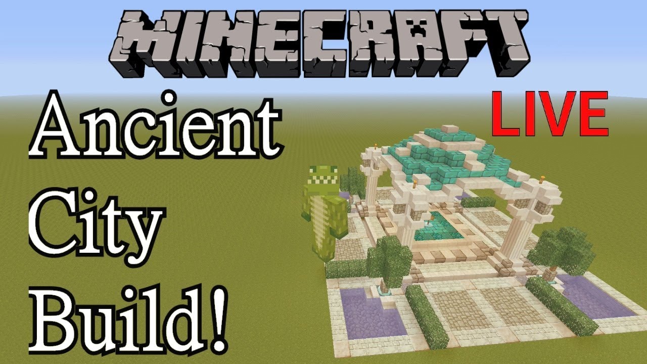 Minecraft Ancient City Build! - Live ( road to 10000 Subs!) - YouTube