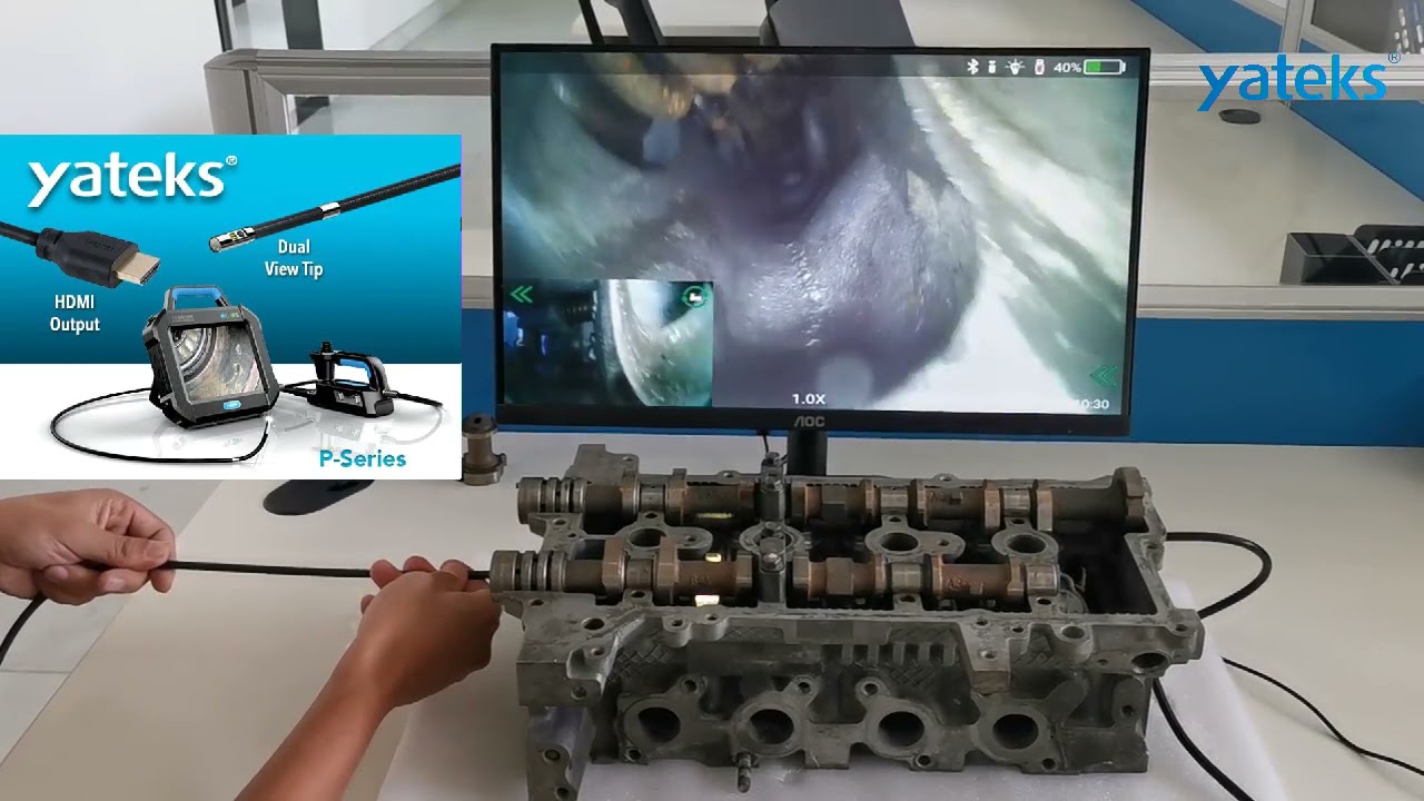 Yateks P Series 4mm Dual View Borescope - YouTube