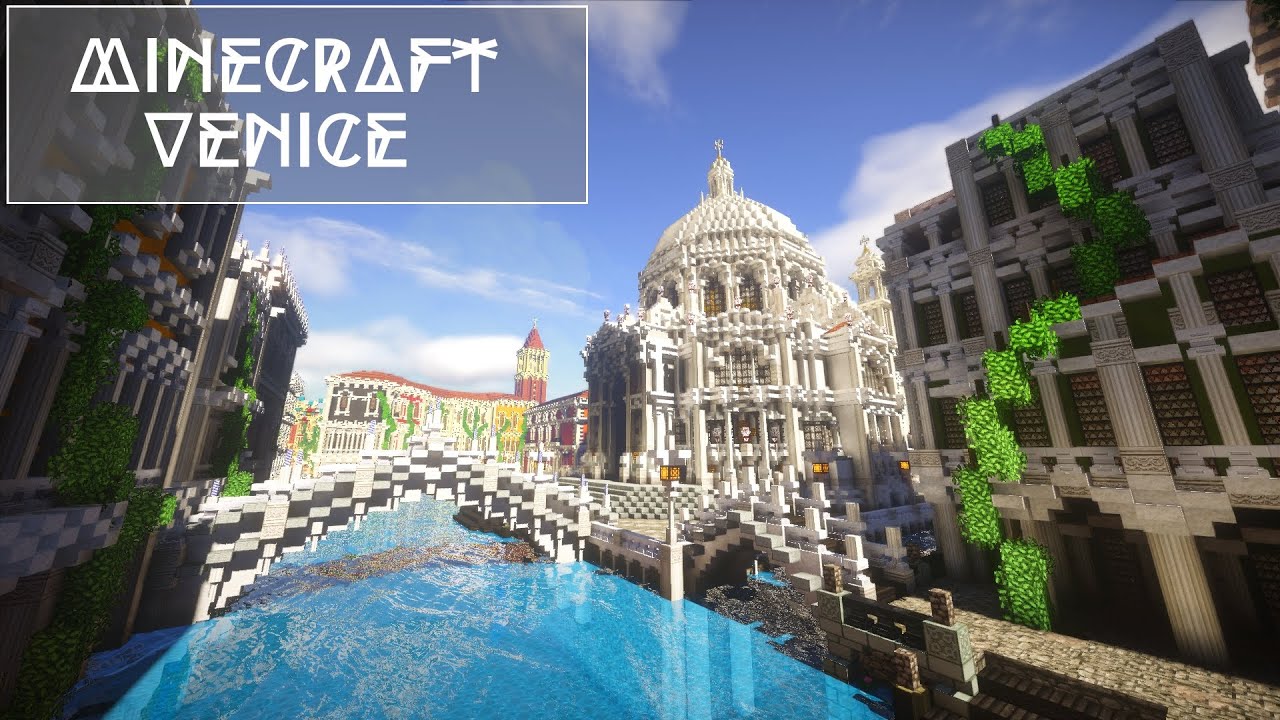 Minecraft -VENICE- Cinematic | Basilica di Santa Maria della Salute ...