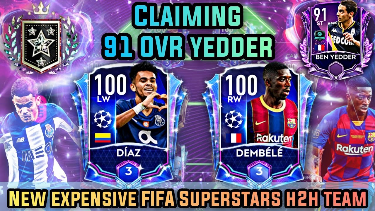 NEW EXPENSIVE FIFA SUPERSTARS H2H TEAM | CLAIMING 91 OVR YEDDER | TEAM ...