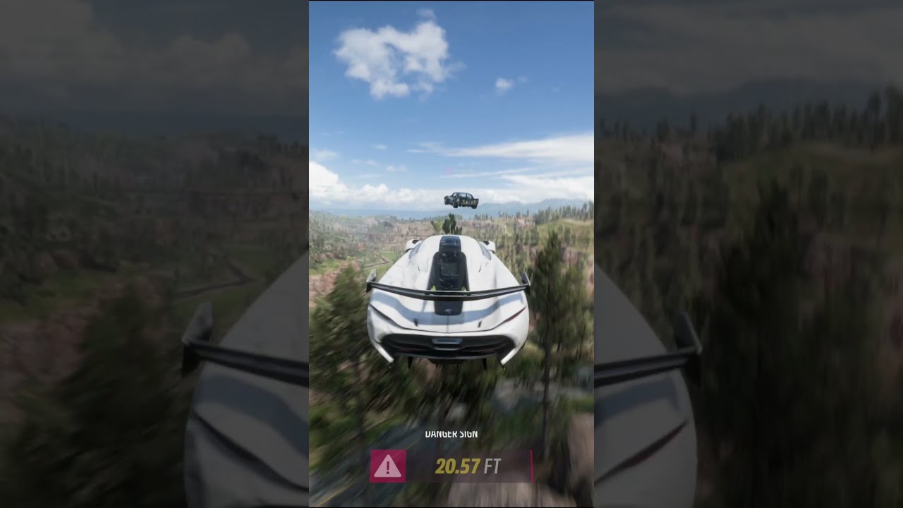 Jesko BASE JUMP Danger Sign in FORZA HORIZON 5. NEW PB - YouTube