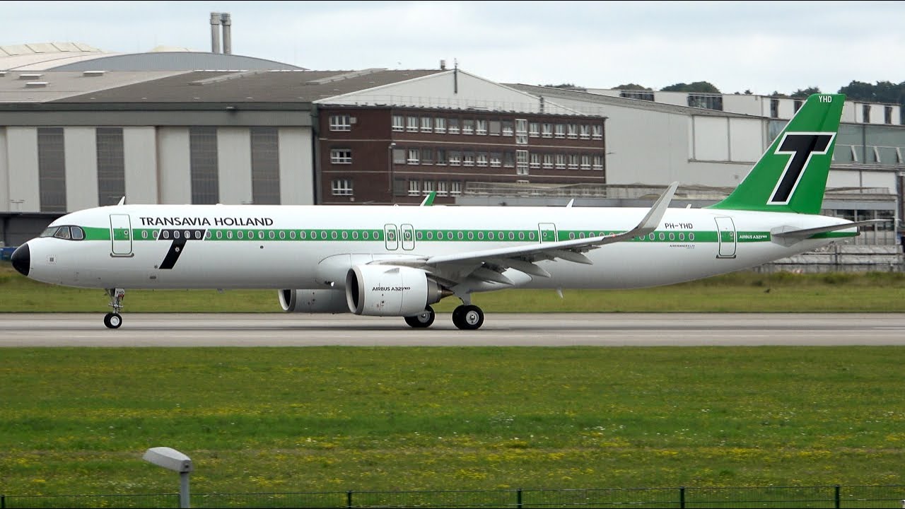 New Transavia Airlines Retro Livery Delivery Flight From The Airbus ...