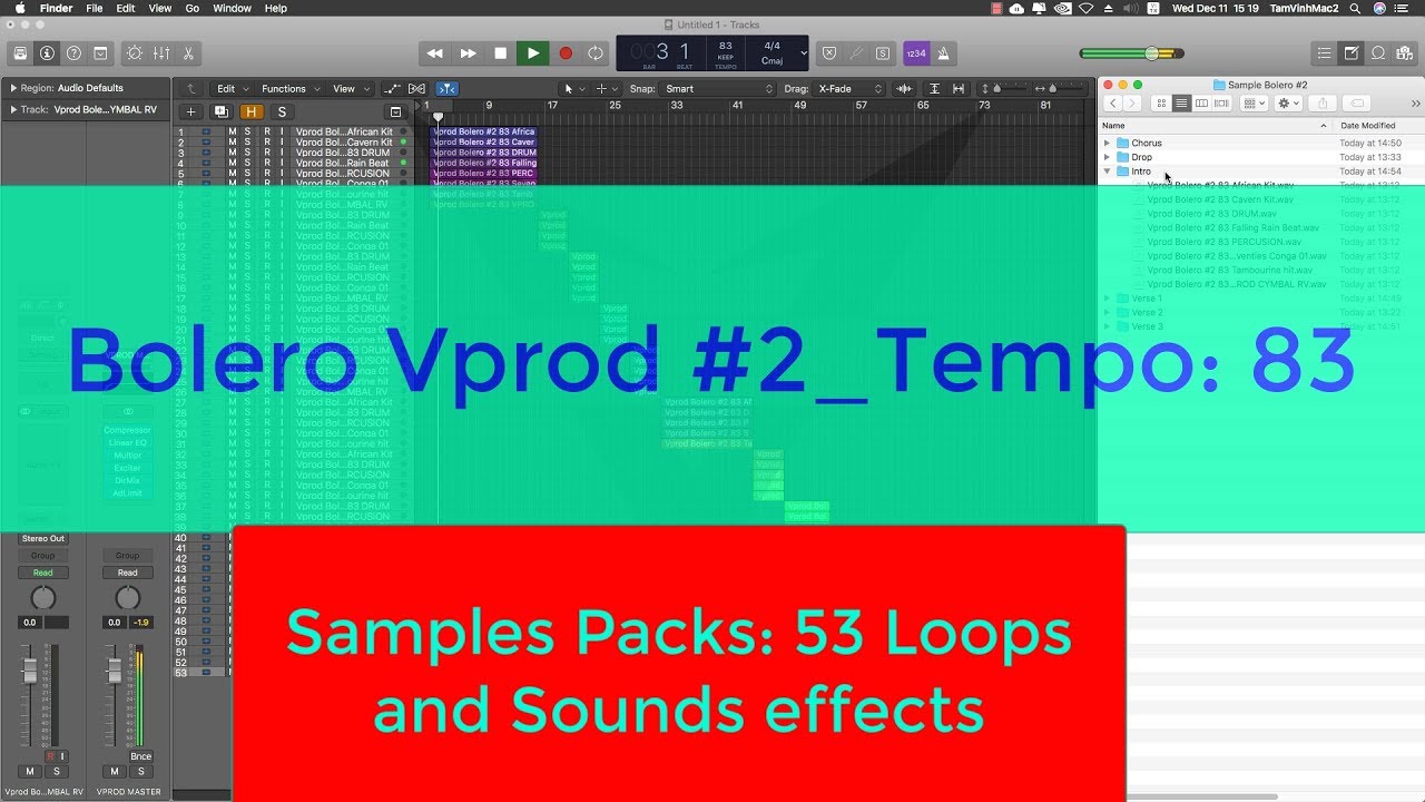BOLERO #2 - LOOPS & SAMPLES - VPROD SAMPLE PACK - YouTube